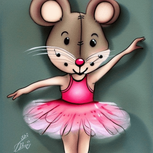 A ballerina mouse
